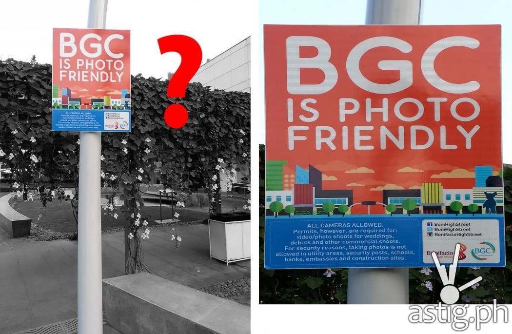 ‘BGC is Photo Friendly’ signage angers netizens – ASTIG: Philippine ...