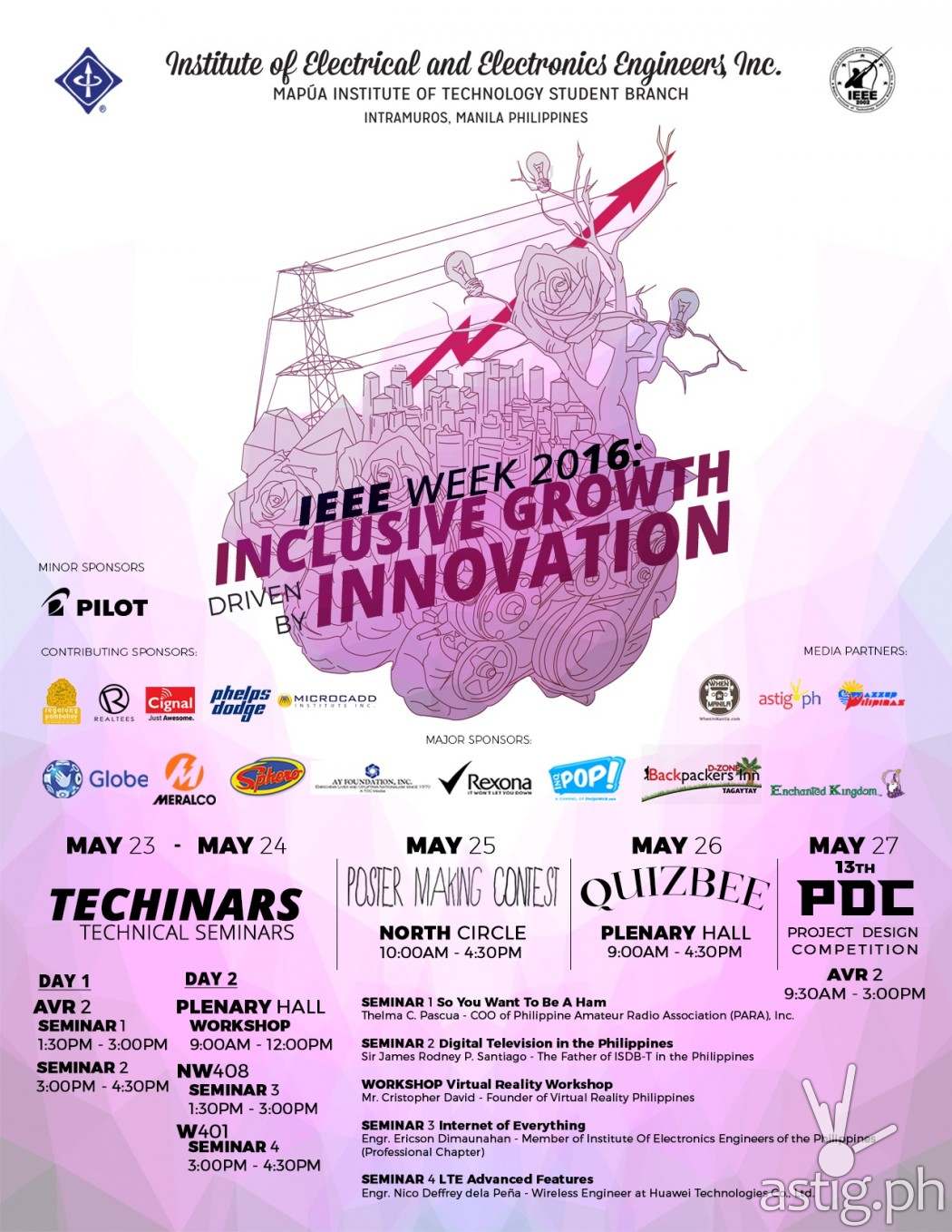 Mapua IEEE Week 2016: Inclusive Growth Driven by Innovation [event ...