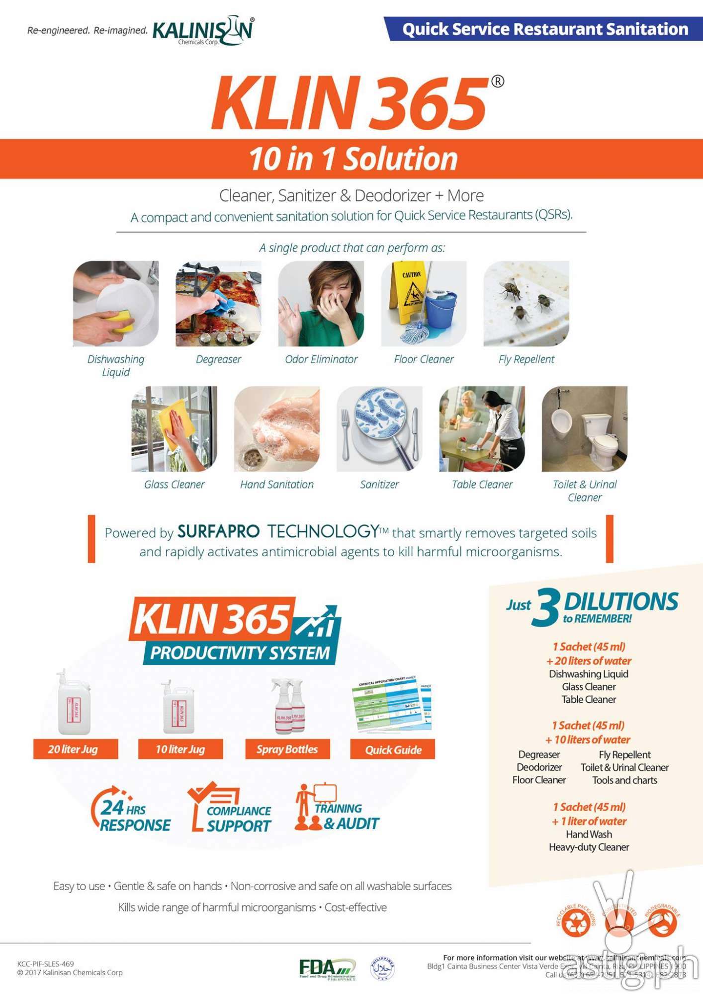 Kalinisan Chemicals Corporation introduces KLIN 365 – ASTIG: Philippine ...