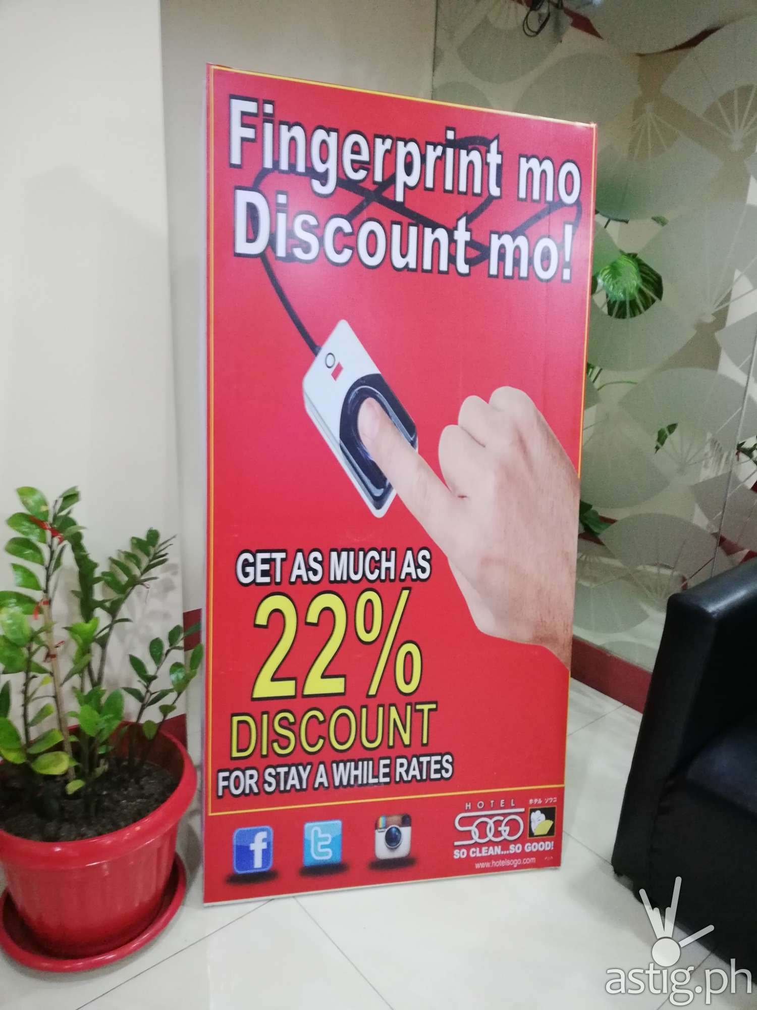 Hotel Sogo discount hack: 22% off in exchange for your fingerprint ...