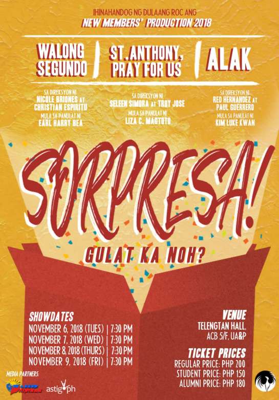 Sorpresa! by Dulaang ROC [event] – ASTIG: Philippine News & Reviews