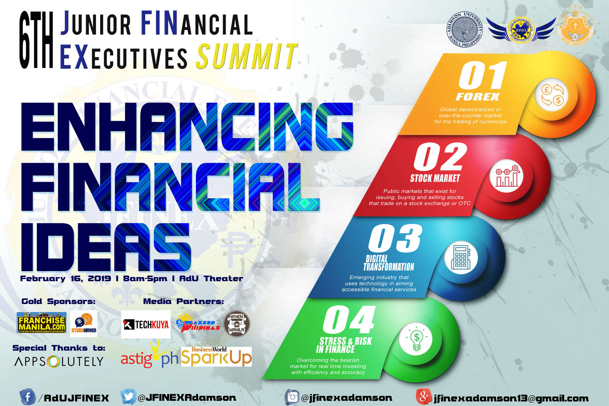 The 6th Junior Financial Executives Summit: Enriching Financial Ideas ...