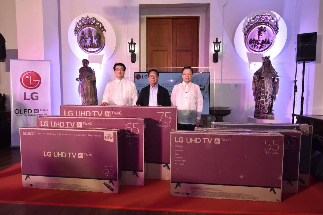 LG Philippines formally handed over six (6) units of the LG TVs to ...