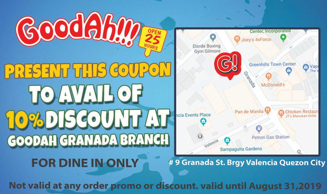 GoodAh!!! Your 25 Hours Comfort Food Opens Granada, QC Branch – ASTIG ...
