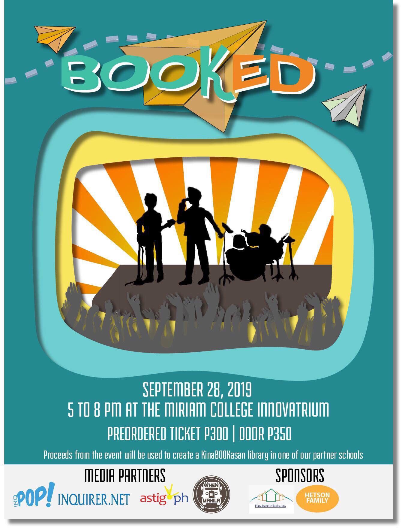 BOOKed: A Benefit Concert [event] – ASTIG: Philippine News & Reviews
