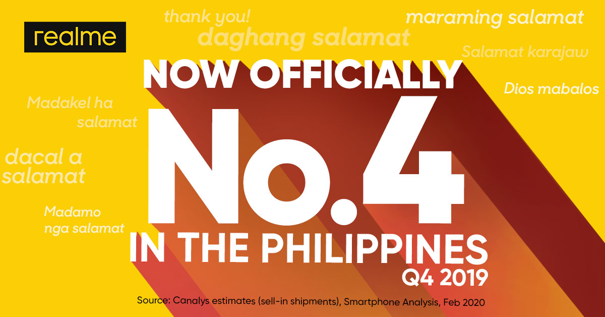 It’s official: realme is #4 top smartphone brand in PH – ASTIG ...