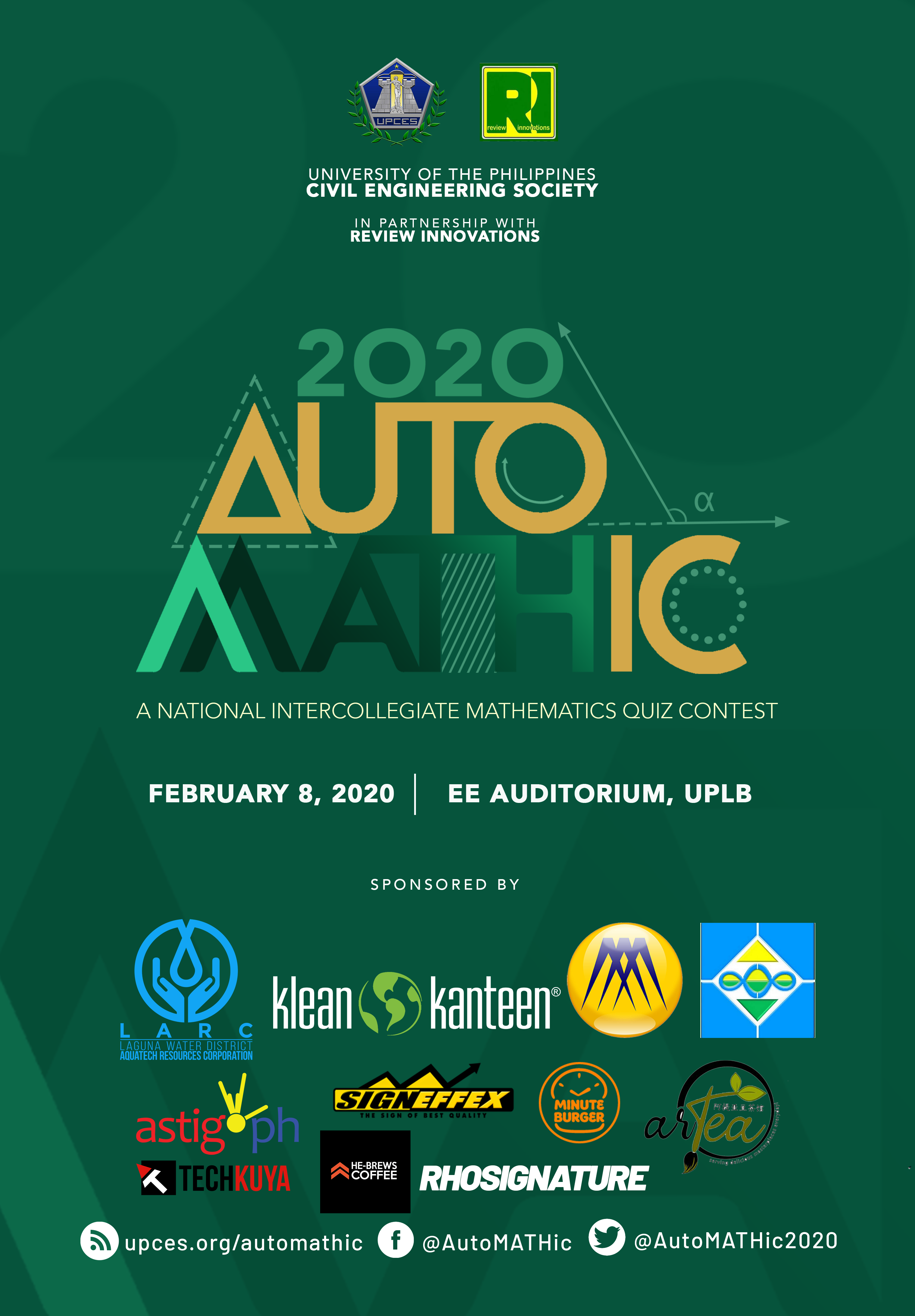 AutoMATHic 2020, A National Intercollegiate Mathematics Quiz Contest ...