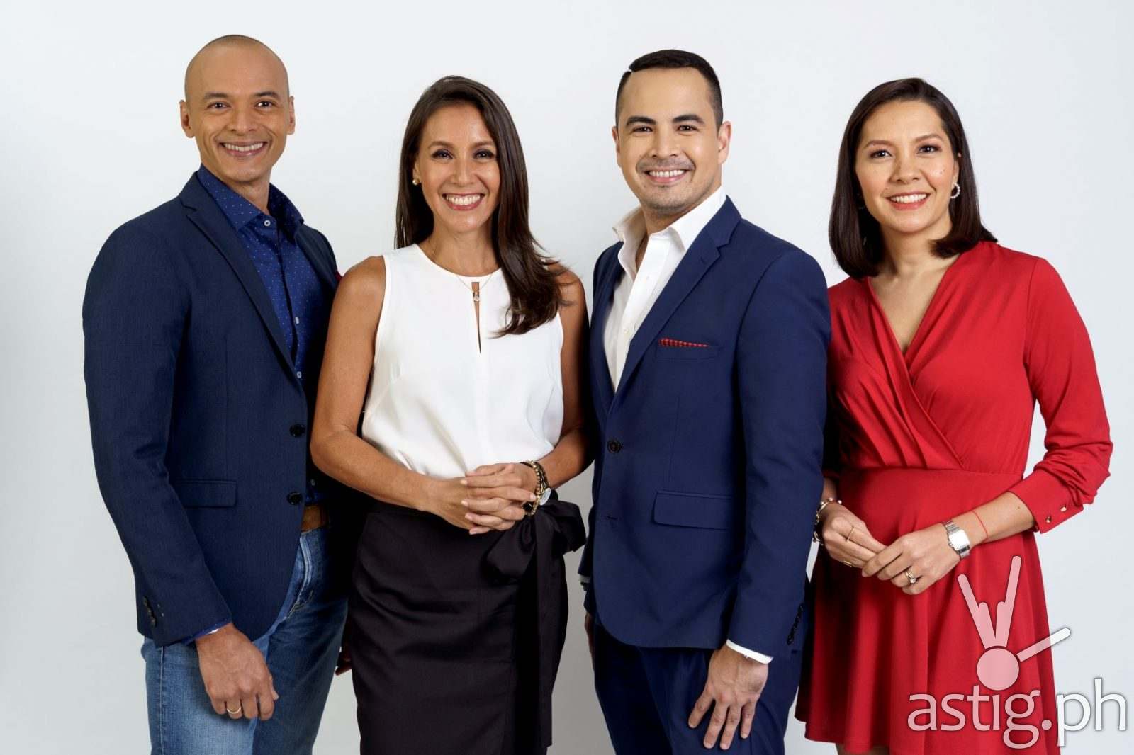 Hosts of New Day Paolo Abrera, Christine Jacob-Sandejas, Andrei Felix, Ria Tanjuatco-Trillo ...