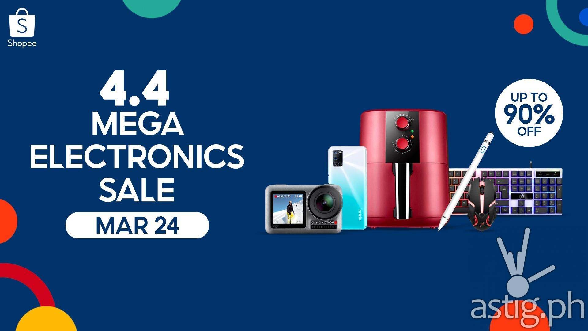 SALE ALERT: 90% off gadgets, appliances at Shopee 4.4 Mega Electronics ...