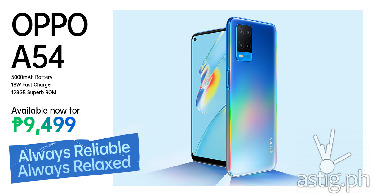 OPPO A54: Entry-level Android phone goes official in PH – ASTIG ...