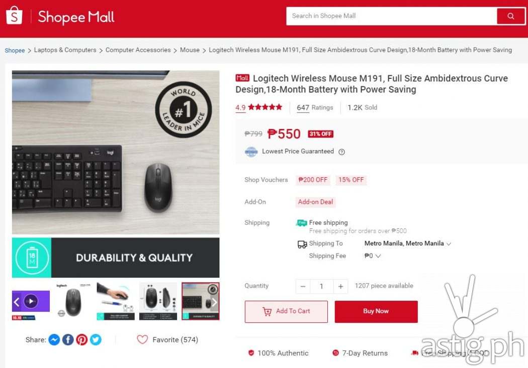 The most affordable wireless mouse from Logitech is on sale at Shopee ...