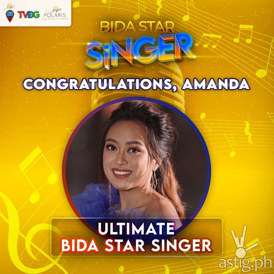 Amanda Manaois has been hailes as the Ultimate Bida Star Singer in ...