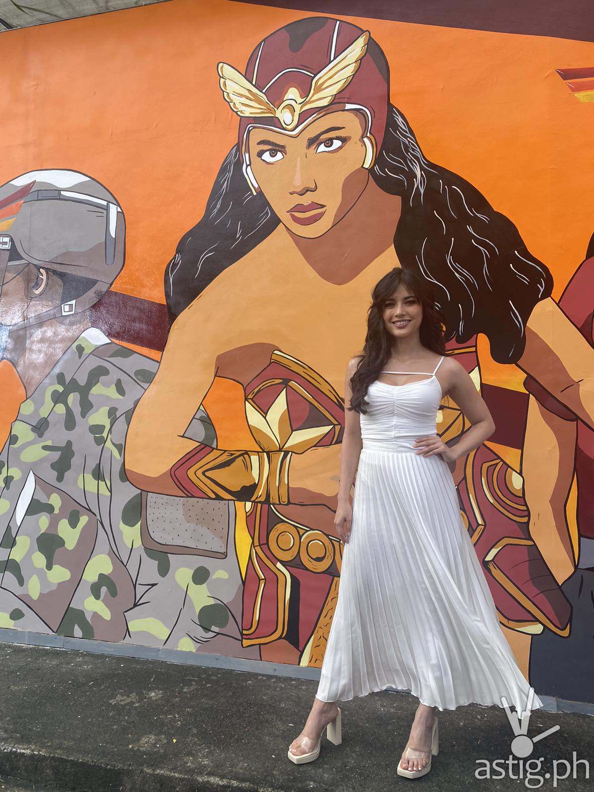 “Mars Ravelo’s Darna” mural can be seen at the ABS CBN Compound in ...