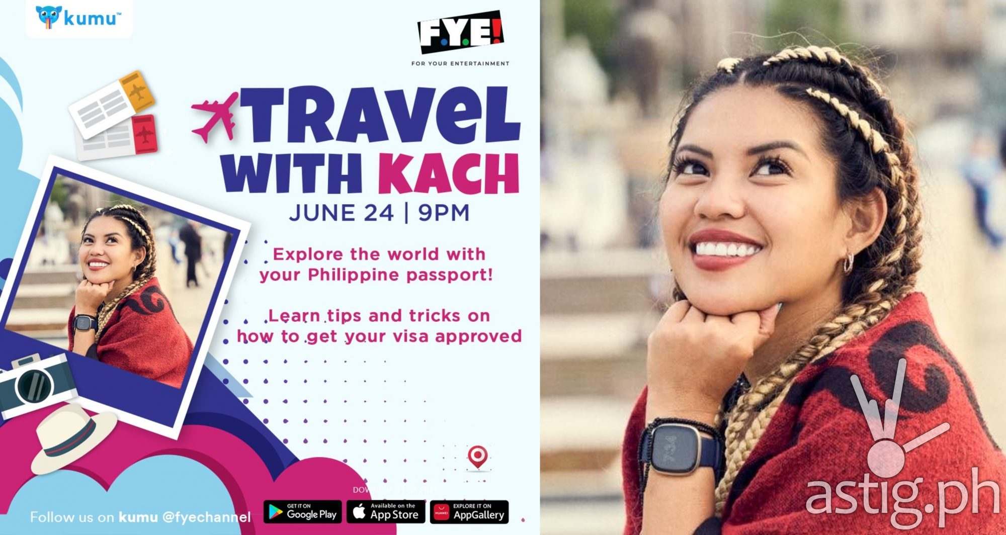 Season traveler, Kach Umandap, shares tips in their new show, Travel ...