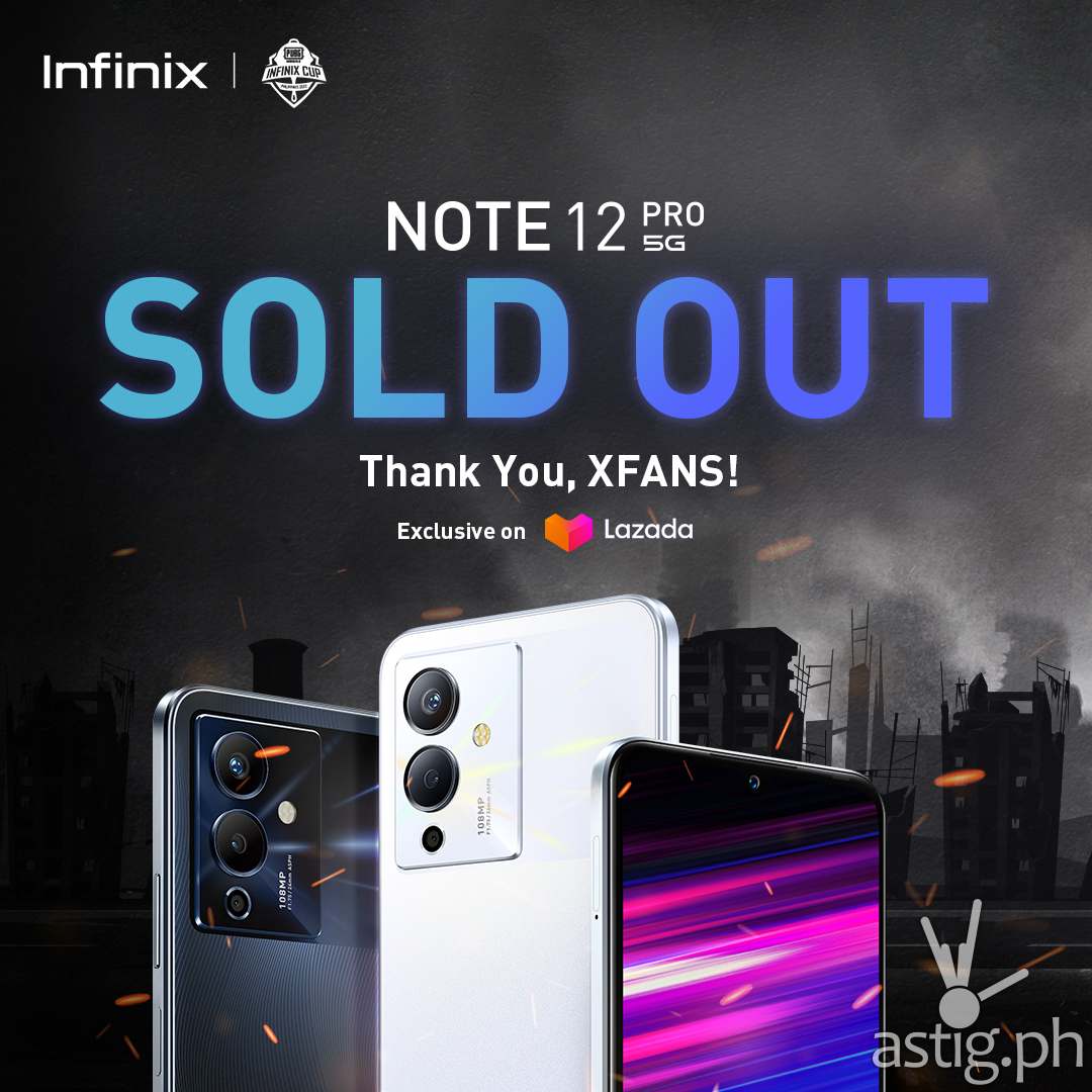Infinix NOTE 12 PRO 5G sold out on Lazada – ASTIG: Philippine News & Reviews