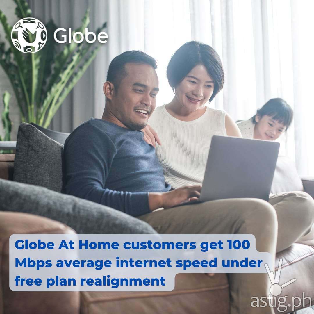 Globe At Home customers get 100 Mbps average internet speed under free ...