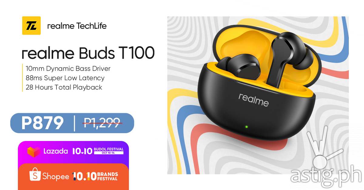 #Groove247: realme Buds T100 launched in the PH with P420 off this 10. ...