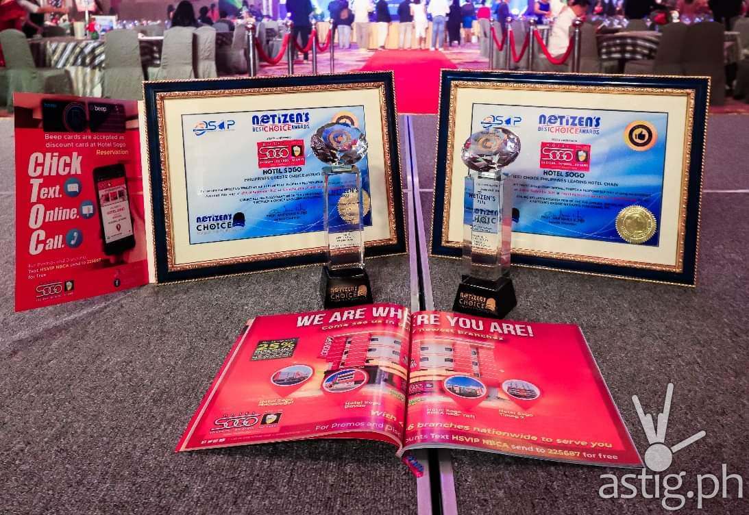 Hotel Sogo Bags Recognitions at 10th Netizens Best Choice Awards ...