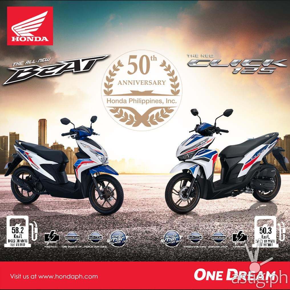 Honda Philippines Launches The All-New BeAT and The 50th Anniversary Limited Edition designed ...