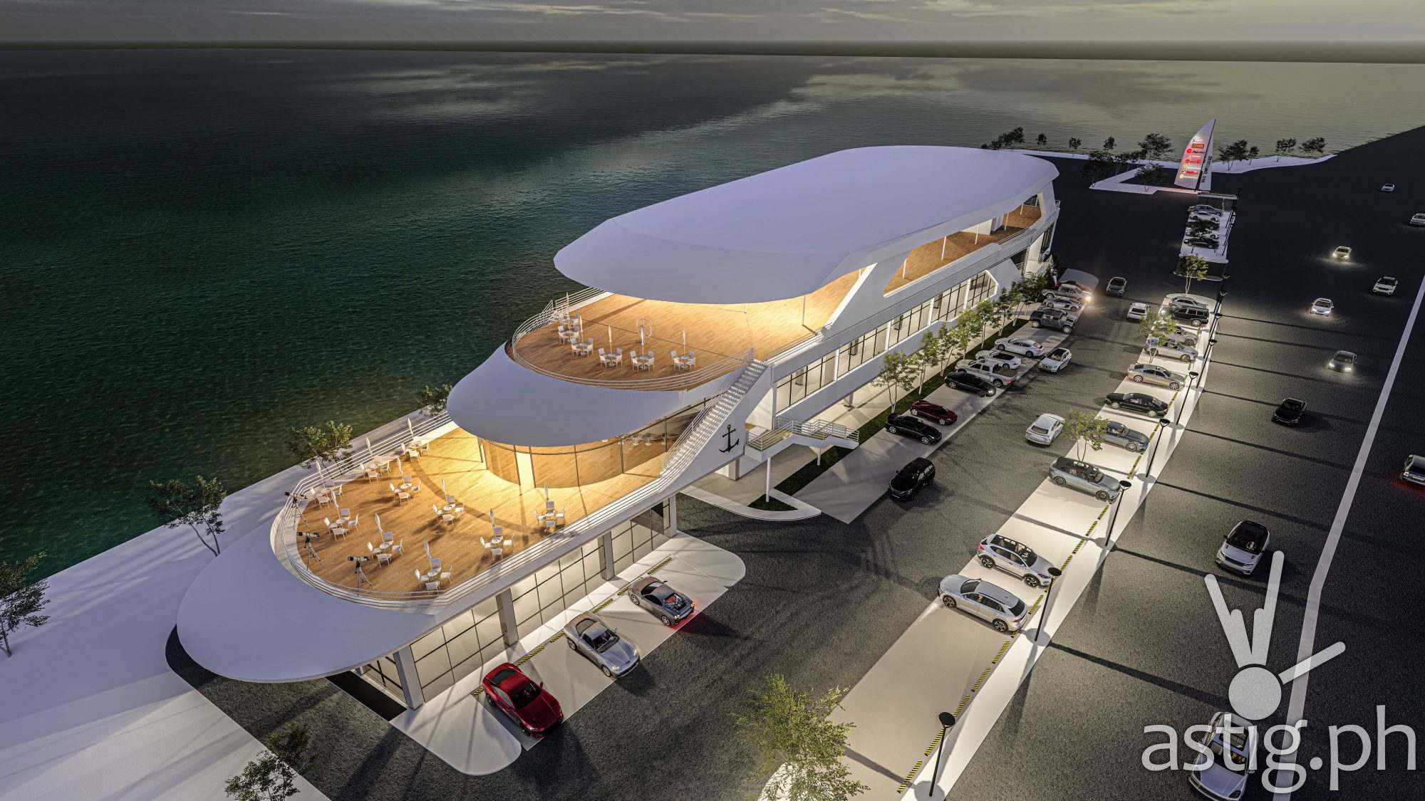 LOOK: CCLEX Drive & Dine, a yacht-shaped food hub, breaks ground in ...