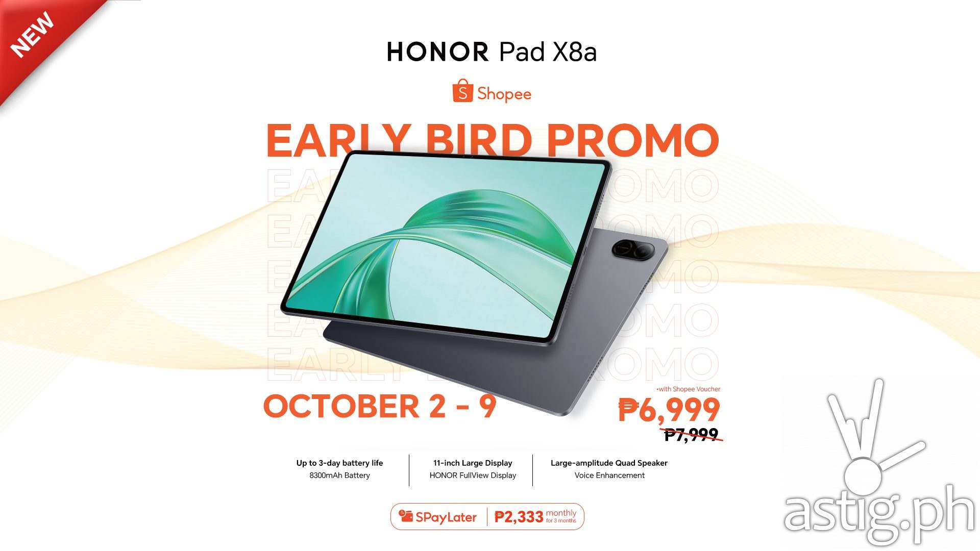 HONOR Pad X8a: 11-inch budget tablet will be Shopee exclusive for P6 ...