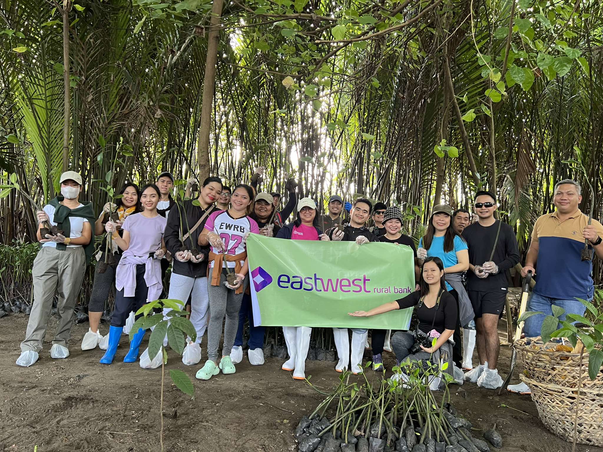 EastWest Rural Bank plants mangroves in Davao for a sustainable future ...