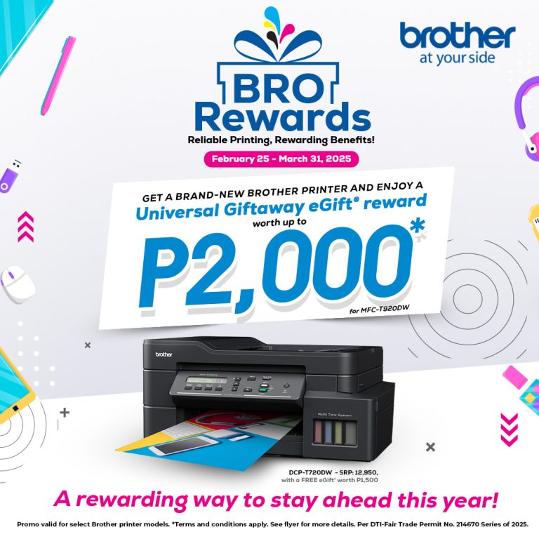 Up to ₱2,000 in Rewards with Brother Philippines’ Ink Tank Printer ...