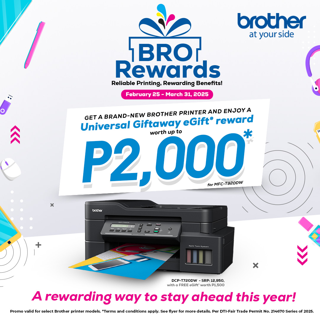 Up to ₱2,000 in Rewards with Brother Philippines’ Ink Tank Printer ...
