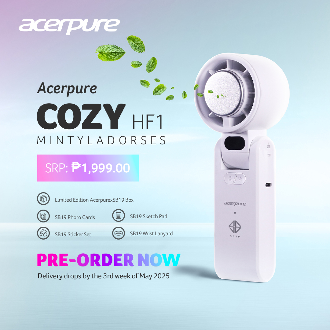 Acerpure Cozy HF1: SB19 ‘MINTYLADORSES’ inspires newest hand fan, now ...