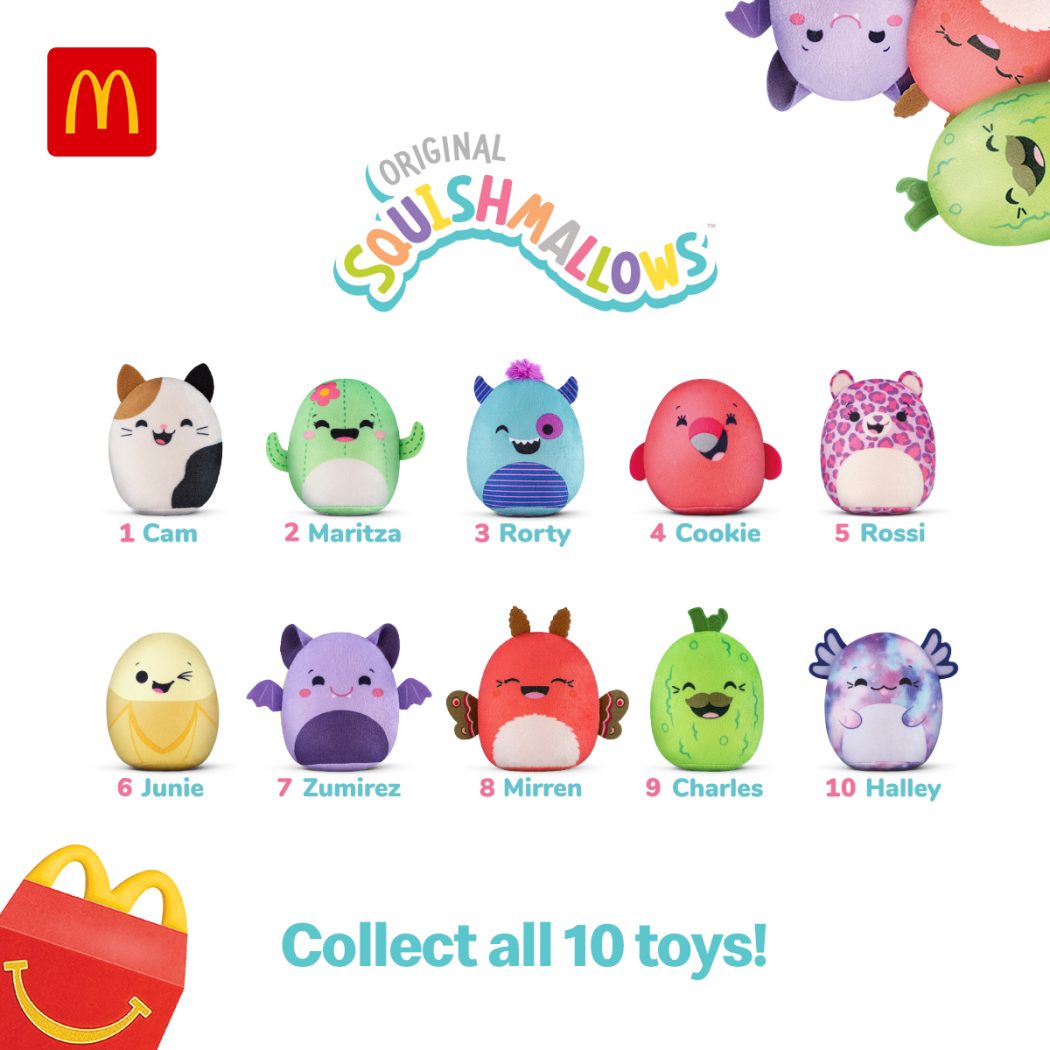 SQUISHMALLOWS ARE BACK AT McDONALD’S WITH NEW HAPPY MEAL TOYS AND THREE ...