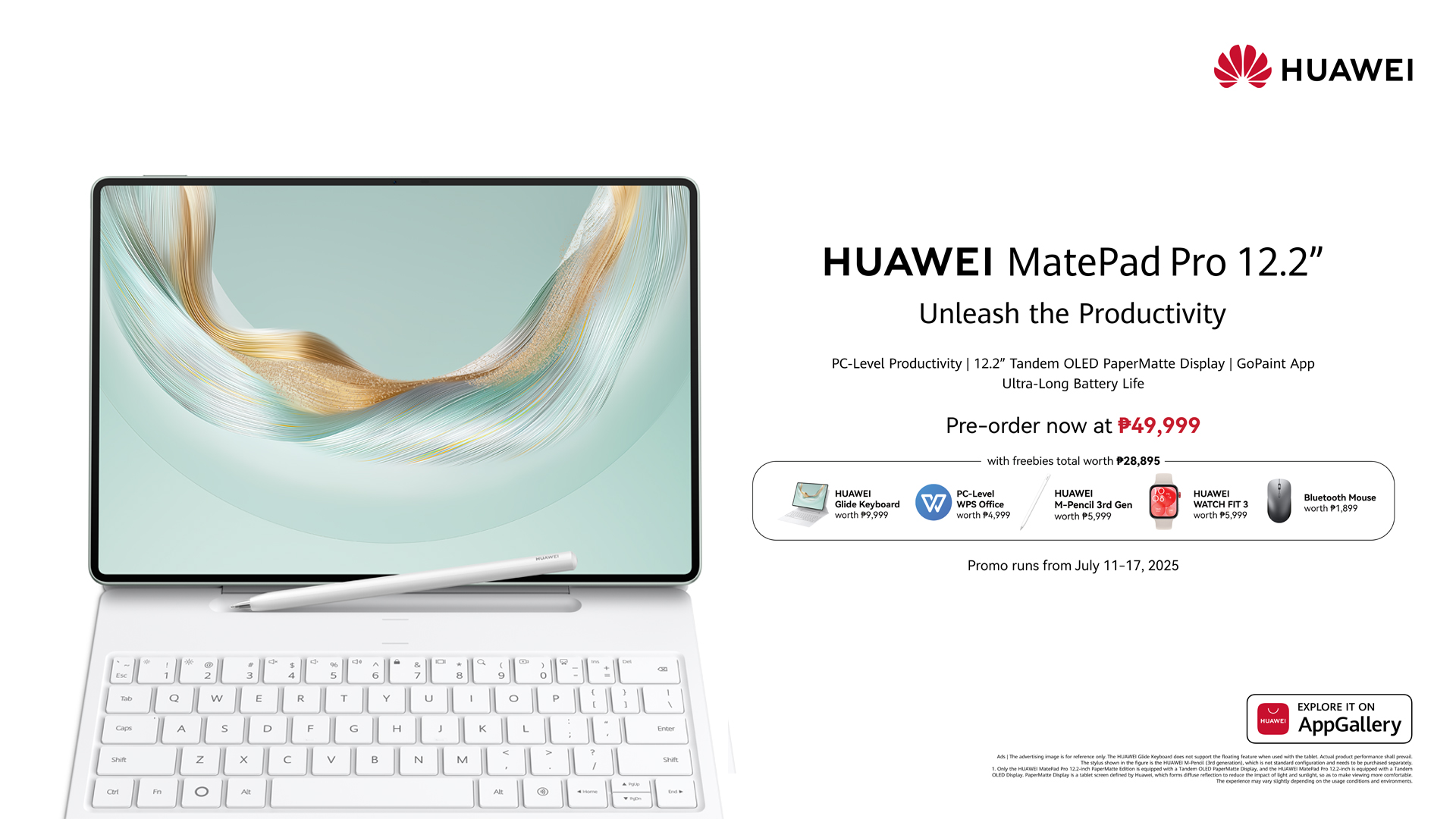 HUAWEI MatePad Pro 12.2 2025 now on pre-orders, priced from P49,999 ...