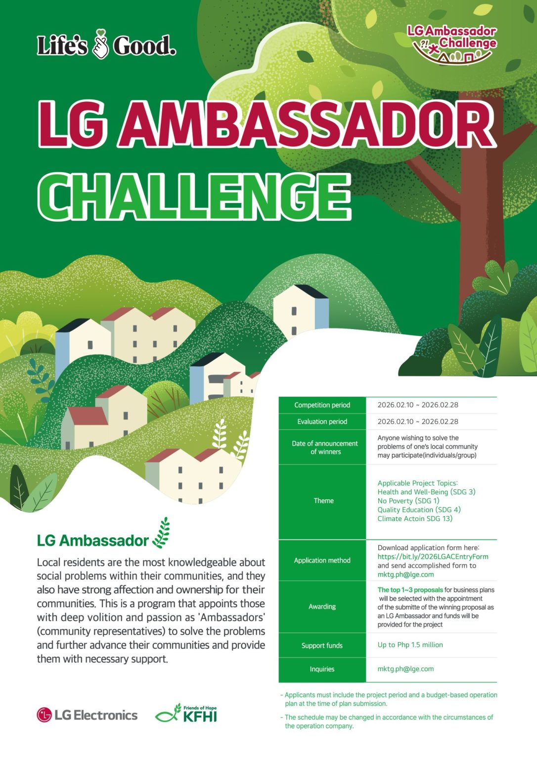 LG ELECTRONICS PHILIPPINES CALLS FOR ENTRIES FOR 2026 LG AMBASSADOR ...